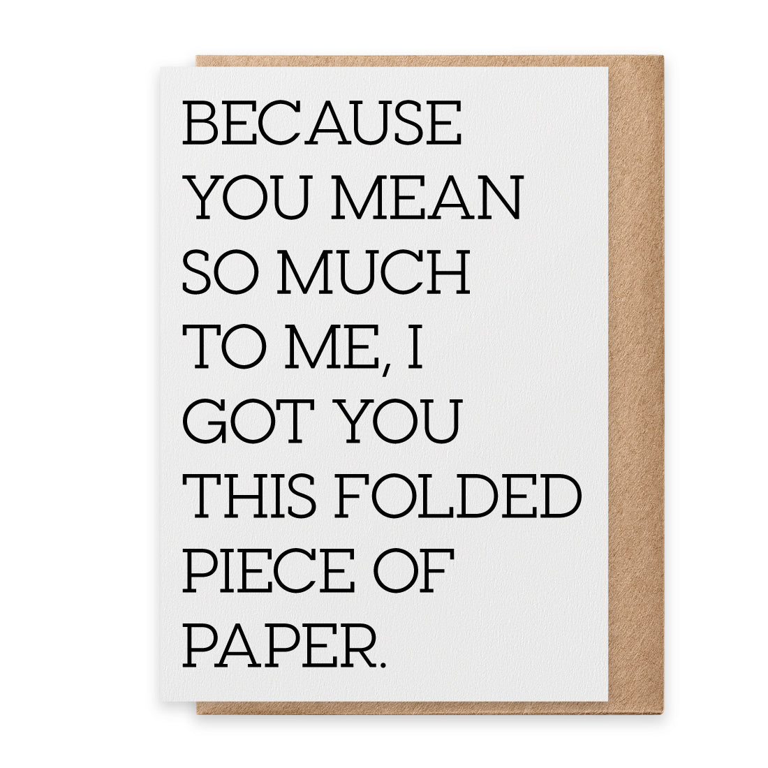 Folded Piece of Paper Card – Paisley & Parsley