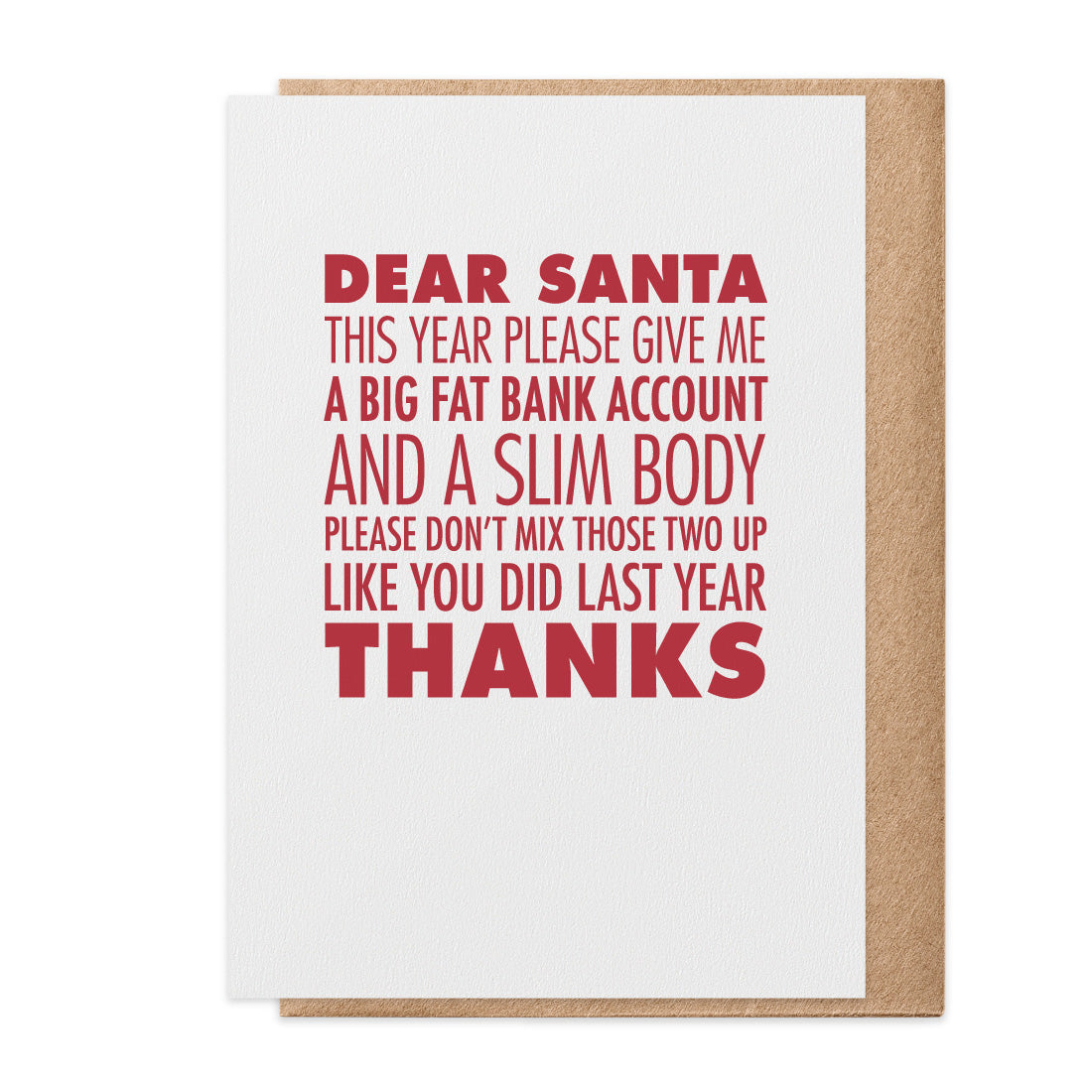Dear Santa Card – Paisley & Parsley