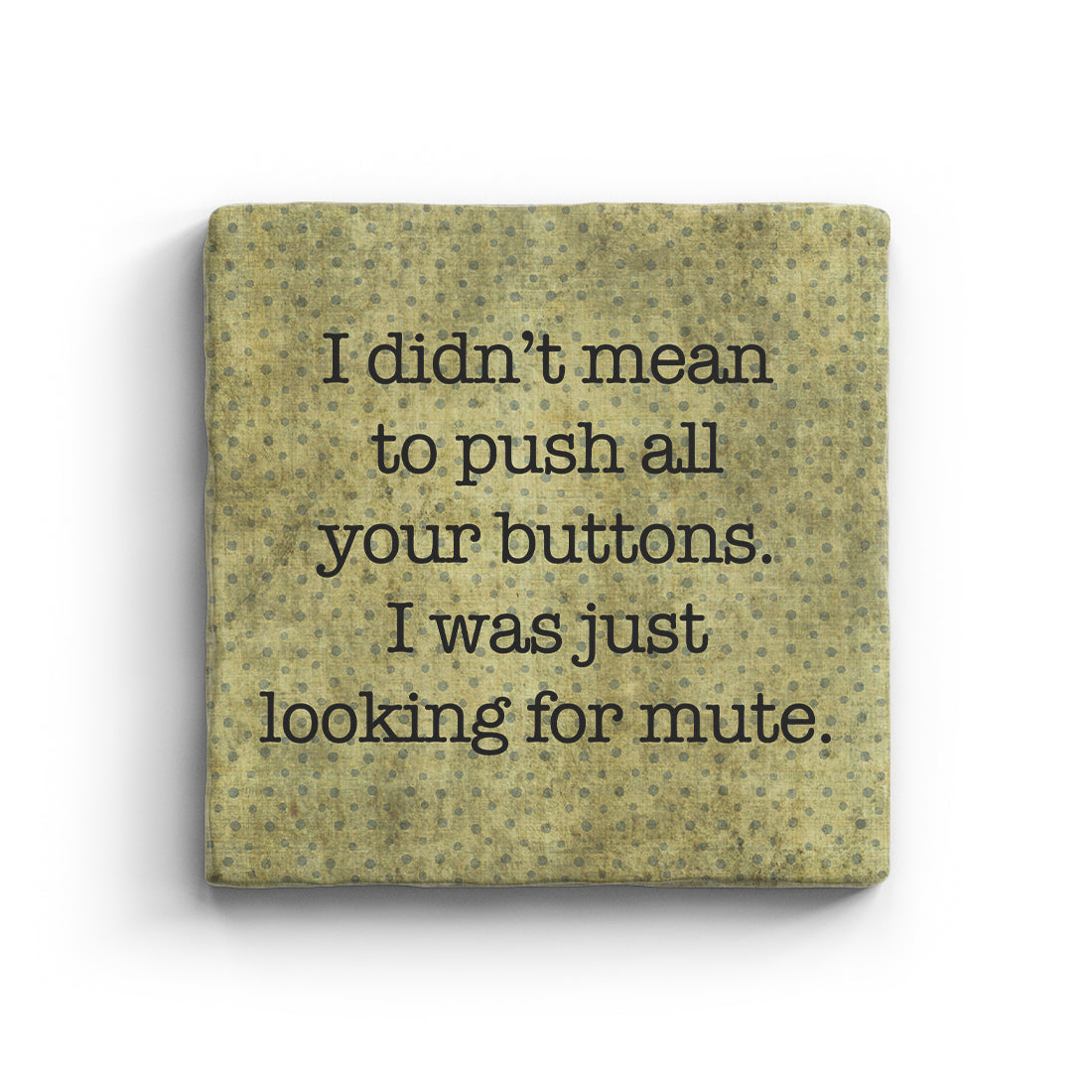 Push Your Buttons Coaster – Paisley & Parsley