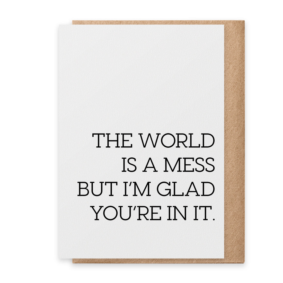 The World Is a Mess Card – Paisley & Parsley